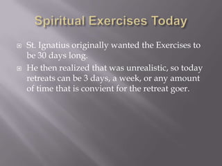 The spiritual exercises | PPTX