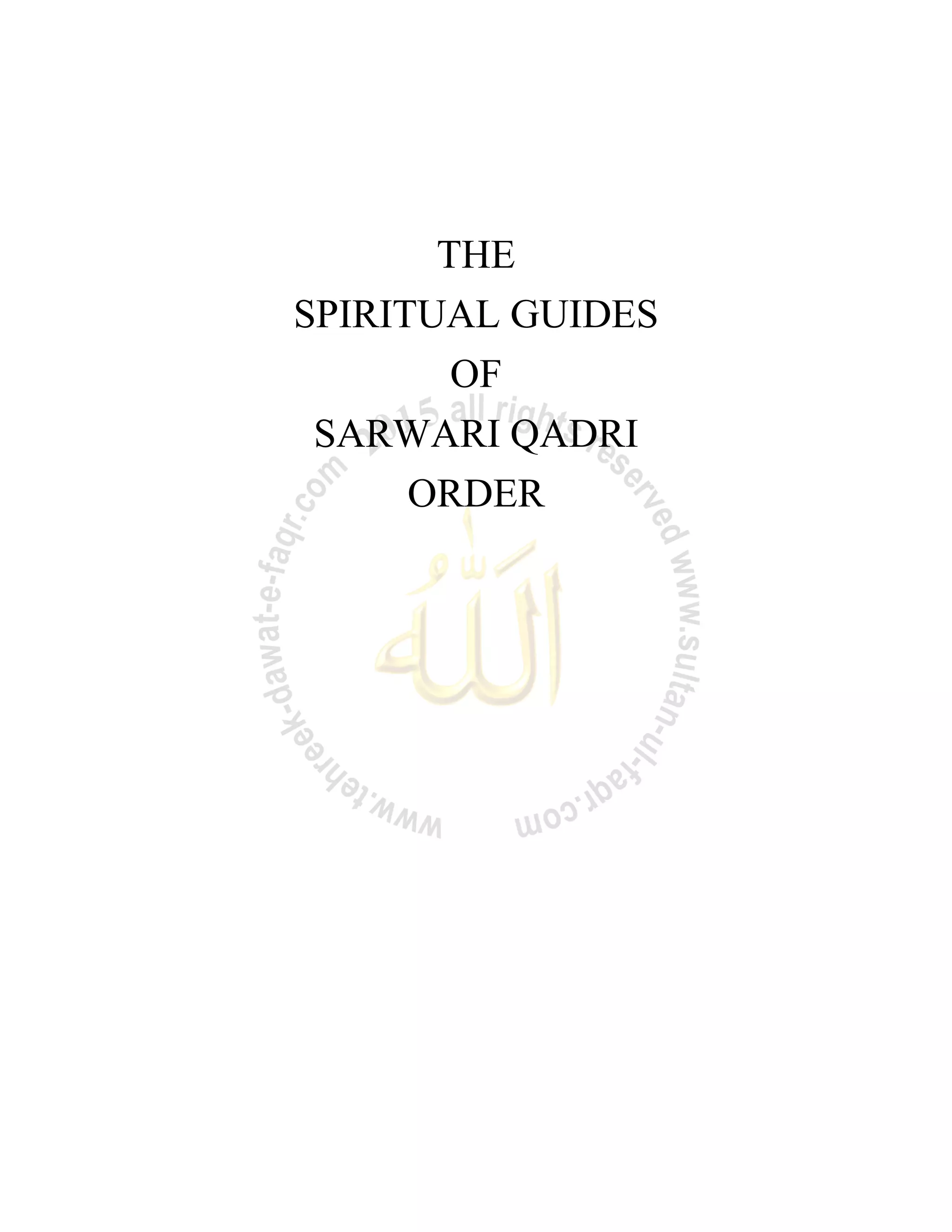 The Spiritual Guides of Sarwari Qadri Order | PDF