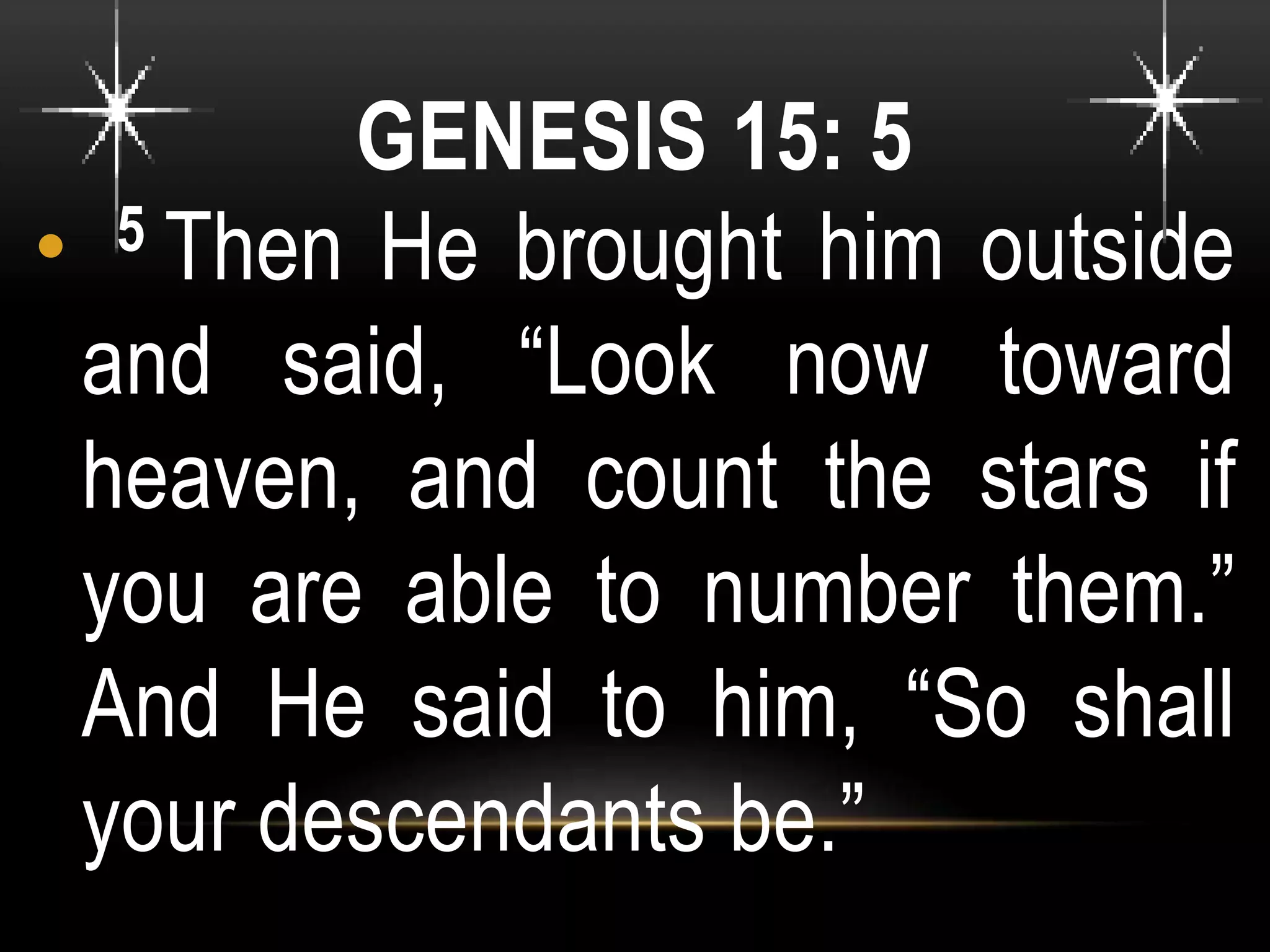 The spiritual message of the stars | PPTX