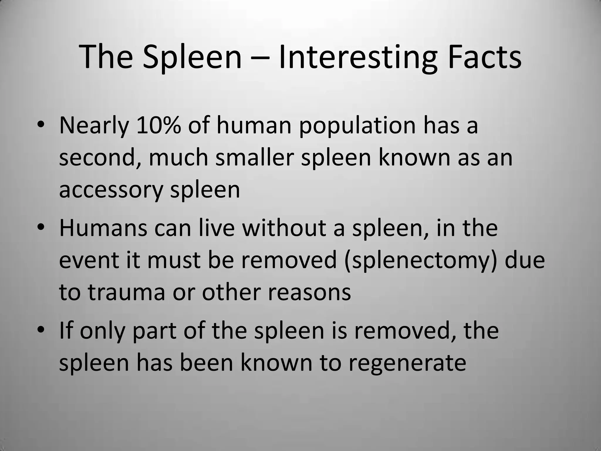 The Spleen | PPTX