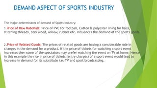 The sports industry in 2020 | PPTX