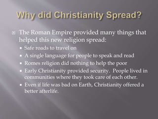 The Spread of Christianity | PPTX
