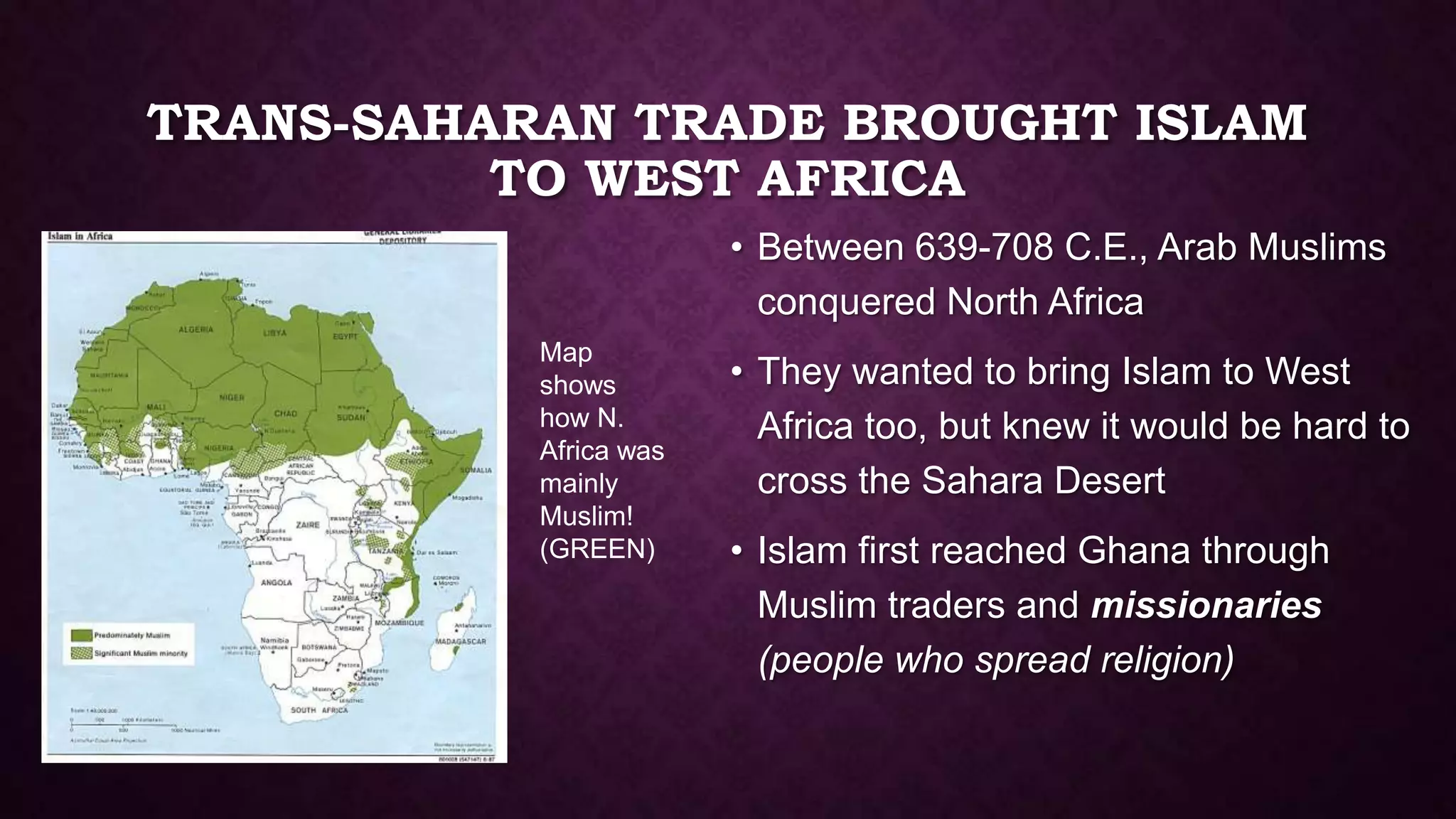 The spread of islam in west africa | PPTX | Islam | Religion & Spirituality