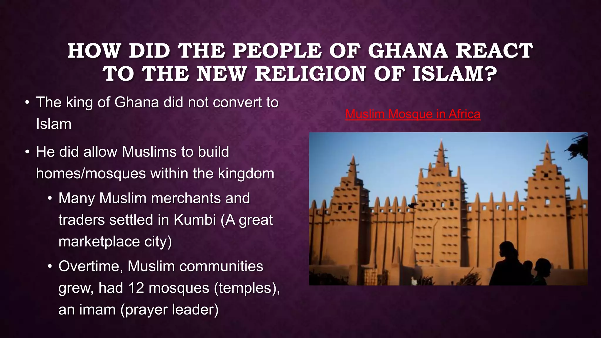 The spread of islam in west africa | PPTX | Islam | Religion & Spirituality