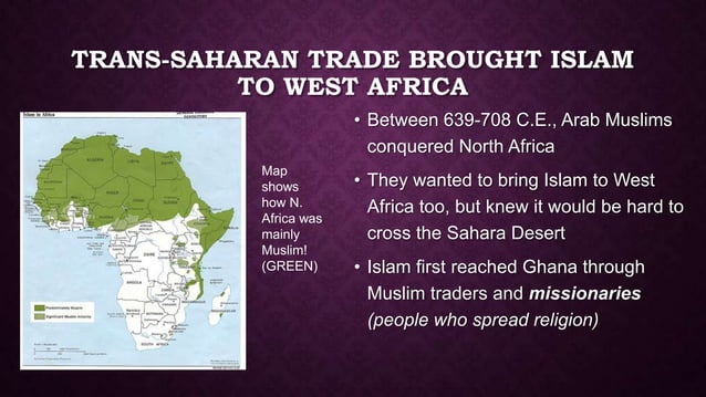 The spread of islam in west africa | PPTX | Islam | Religion & Spirituality