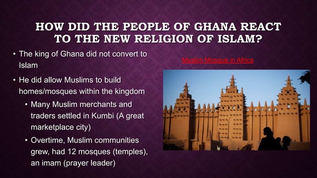 The spread of islam in west africa | PPTX | Islam | Religion & Spirituality