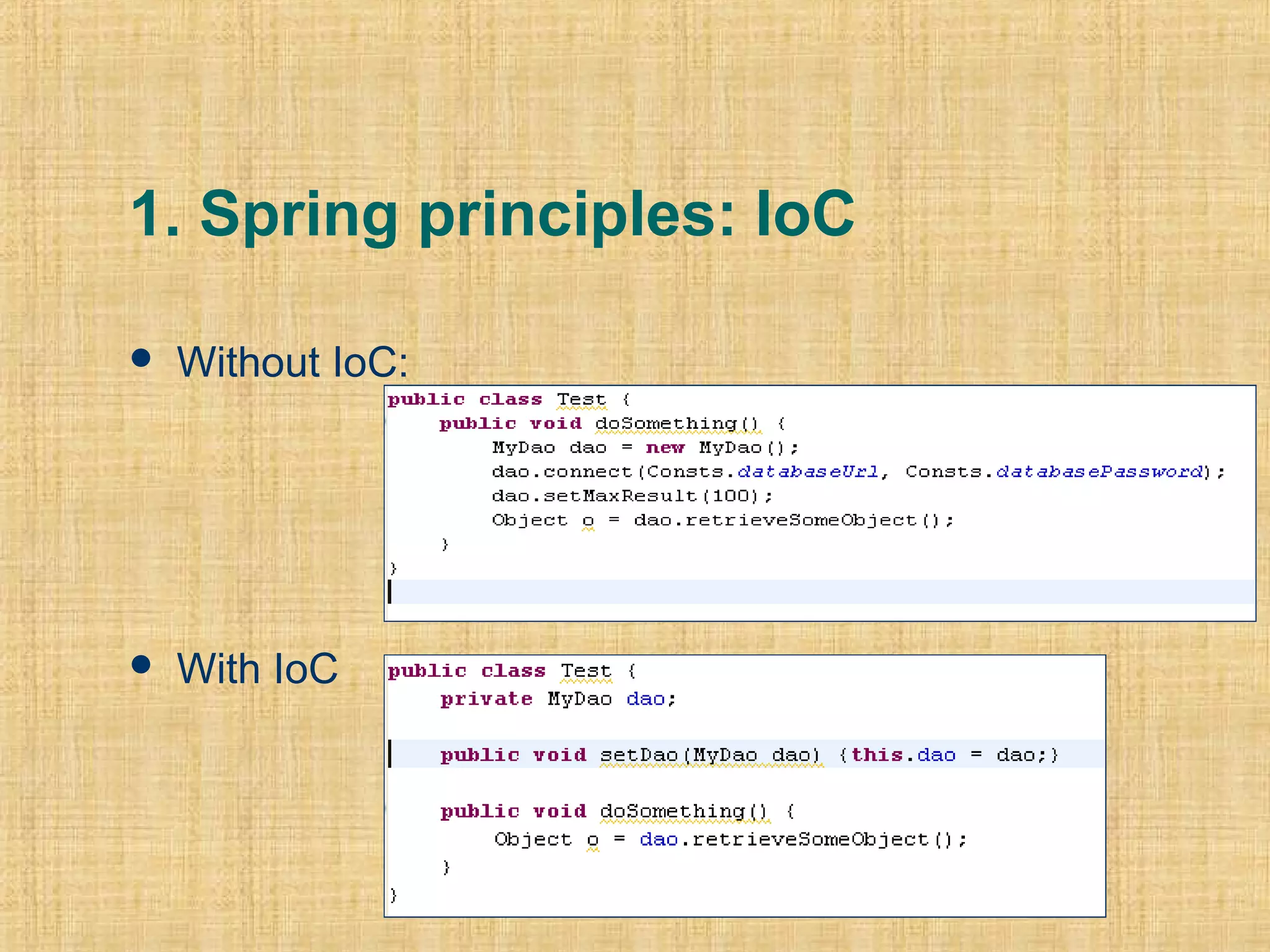 The spring framework | PPT