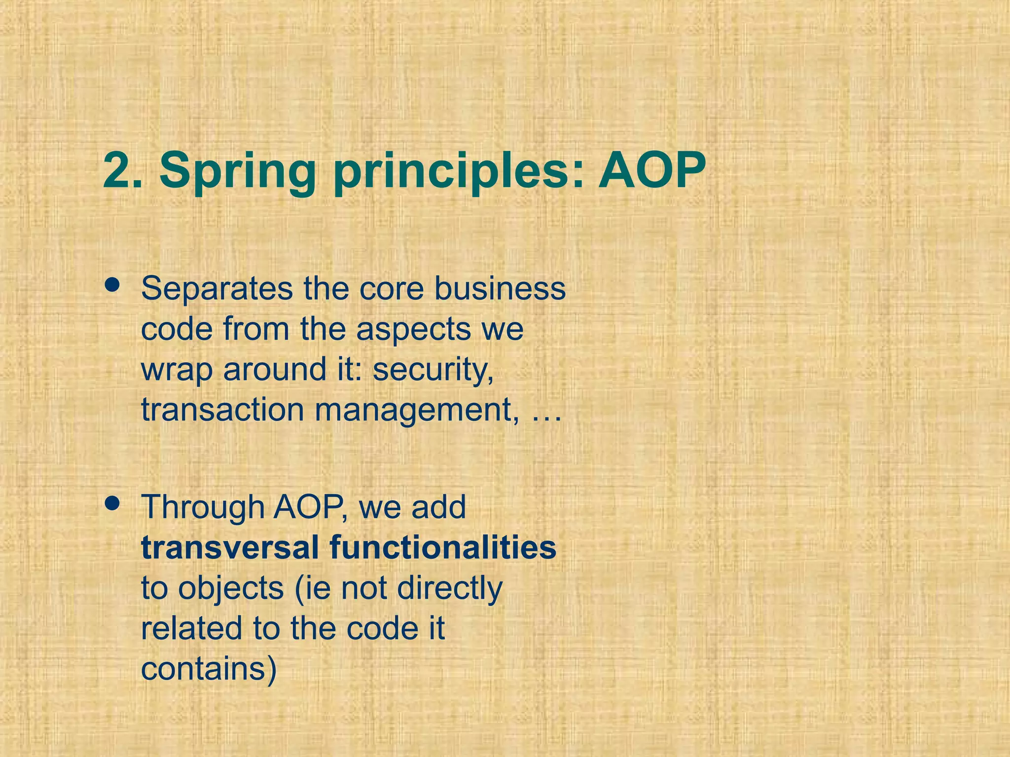 The spring framework | PPT