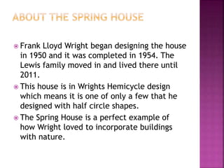 The spring house institutepres | PPT