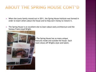 The spring house institutepres | PPT
