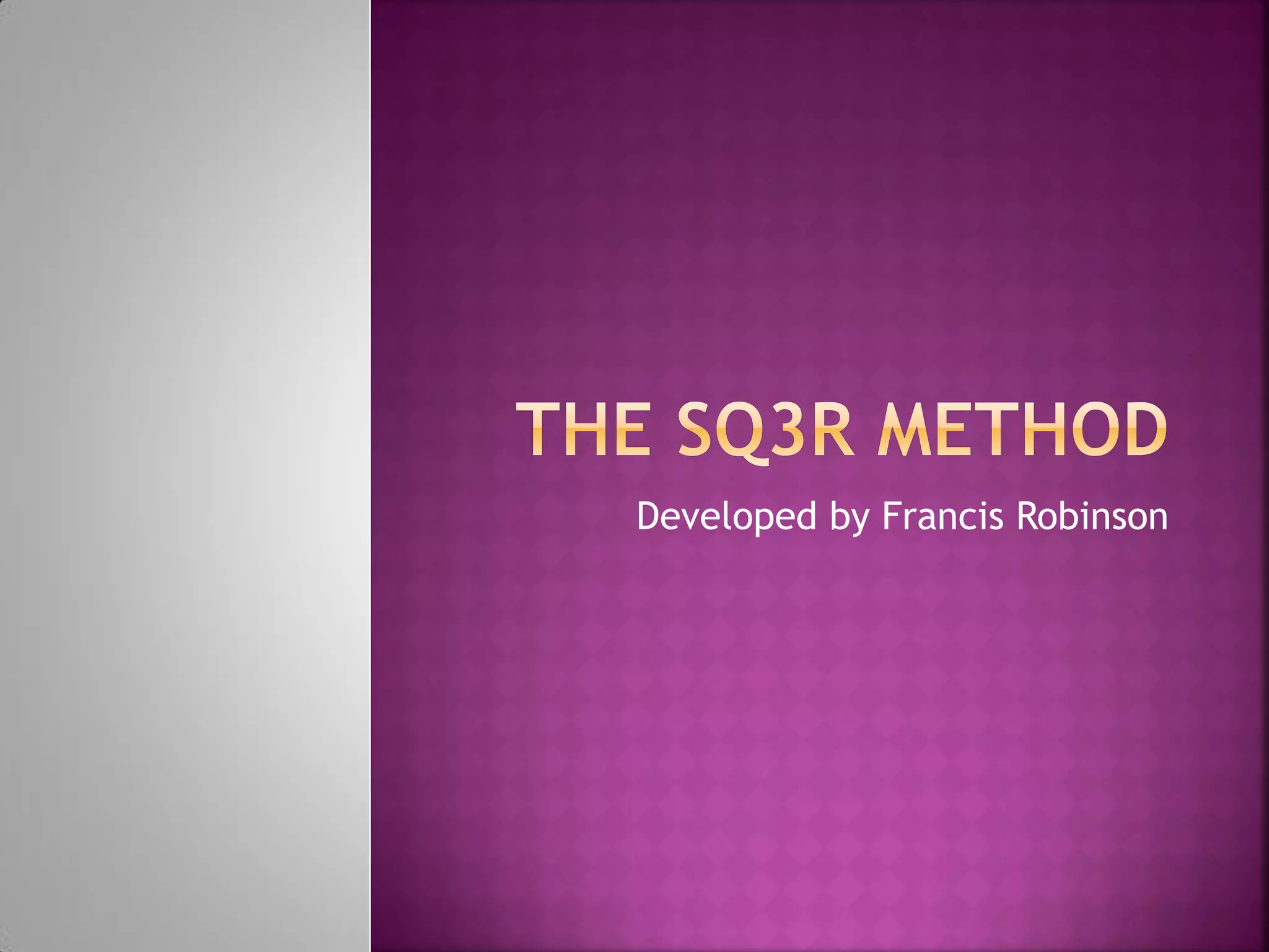 The sq3r method | PDF