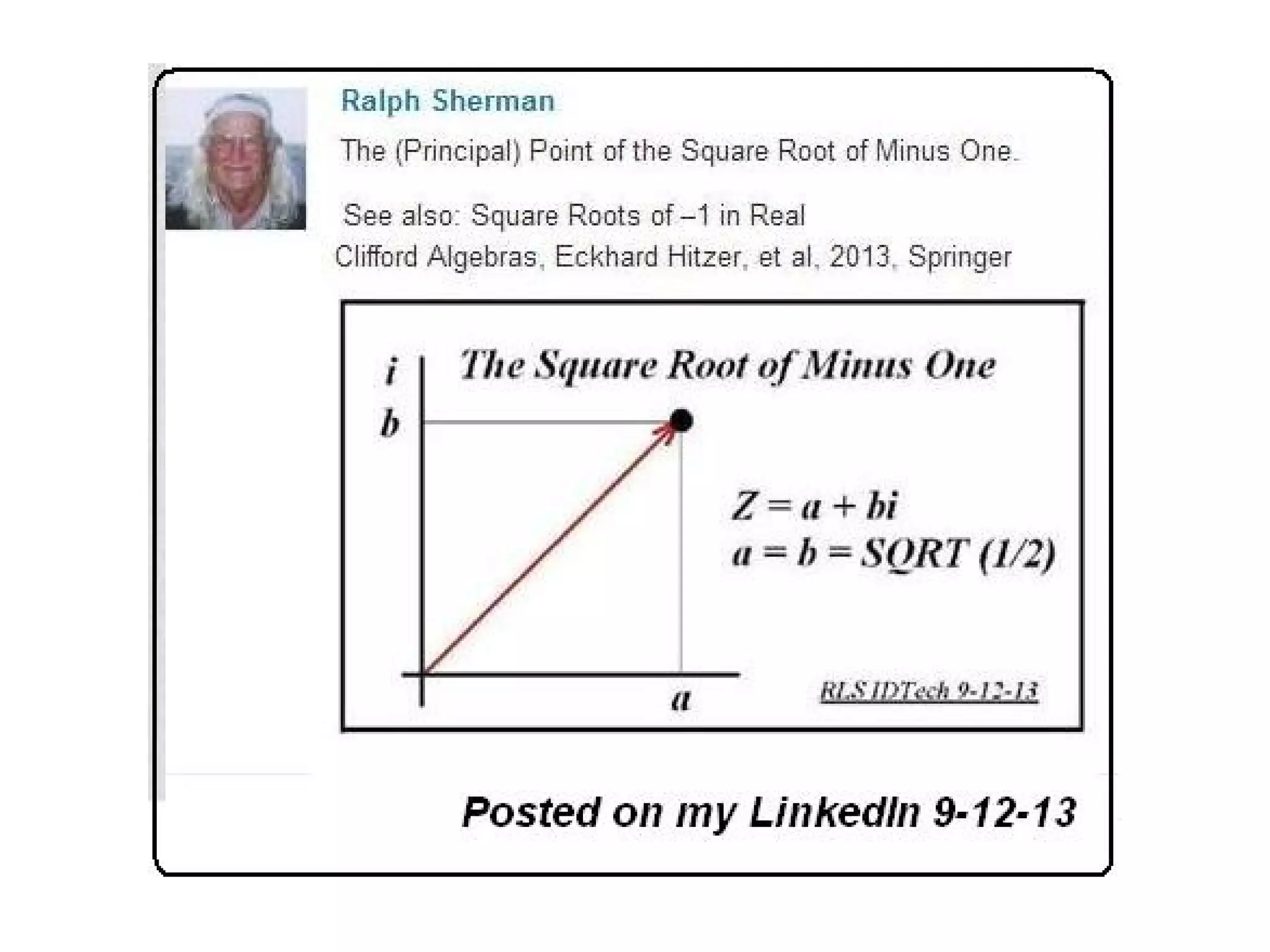 The square root of minus one | PPT