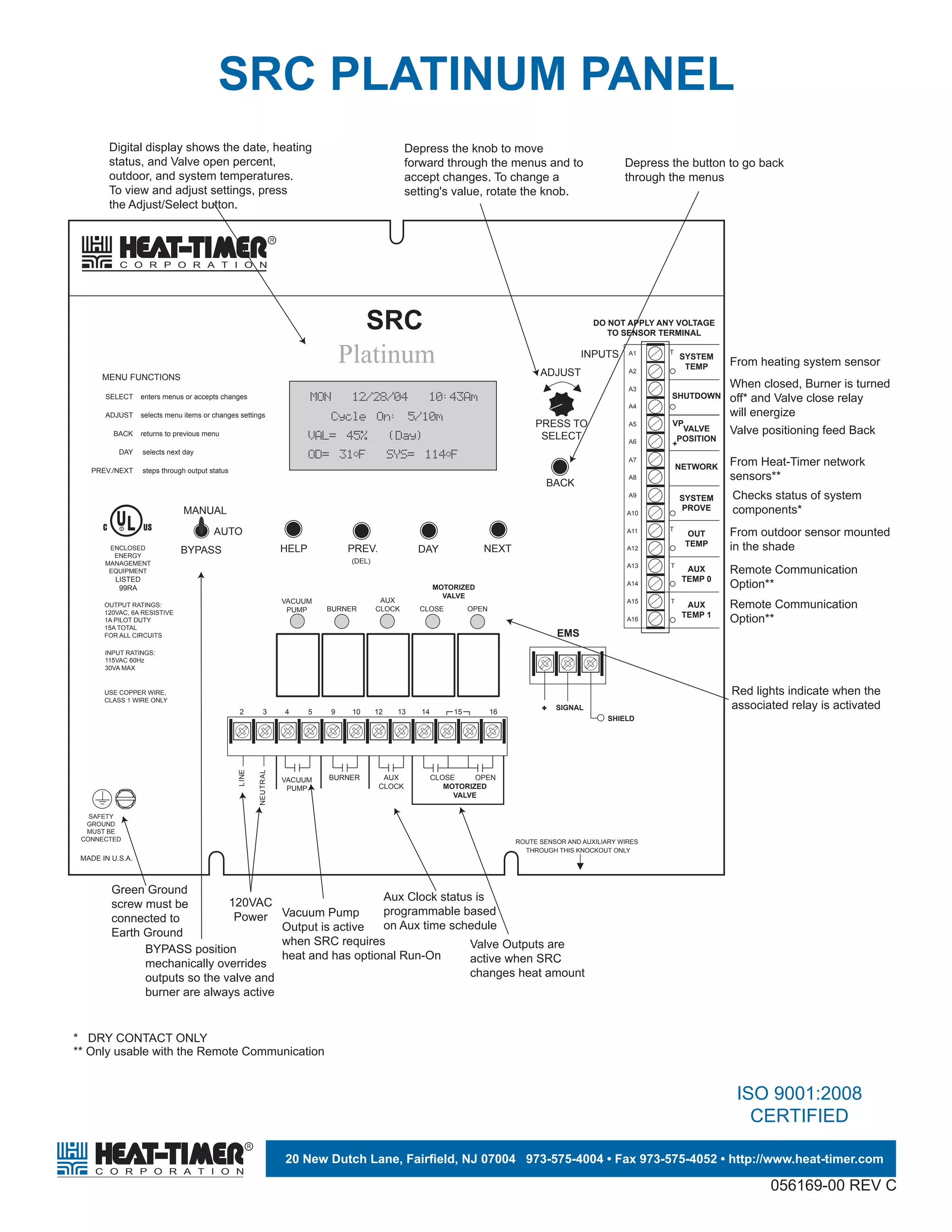 The SRC Platinum - A Vacuum Steam Outdoor Reset Control | PDF