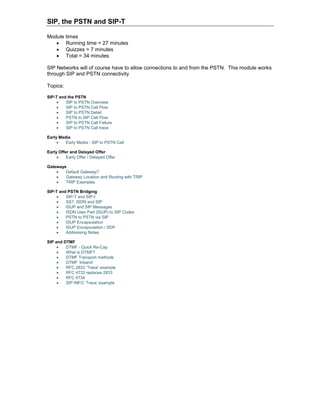 The ssca® sip training program course outline | PDF | Internet | Computing