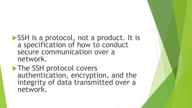 The ssh protocol | PPT