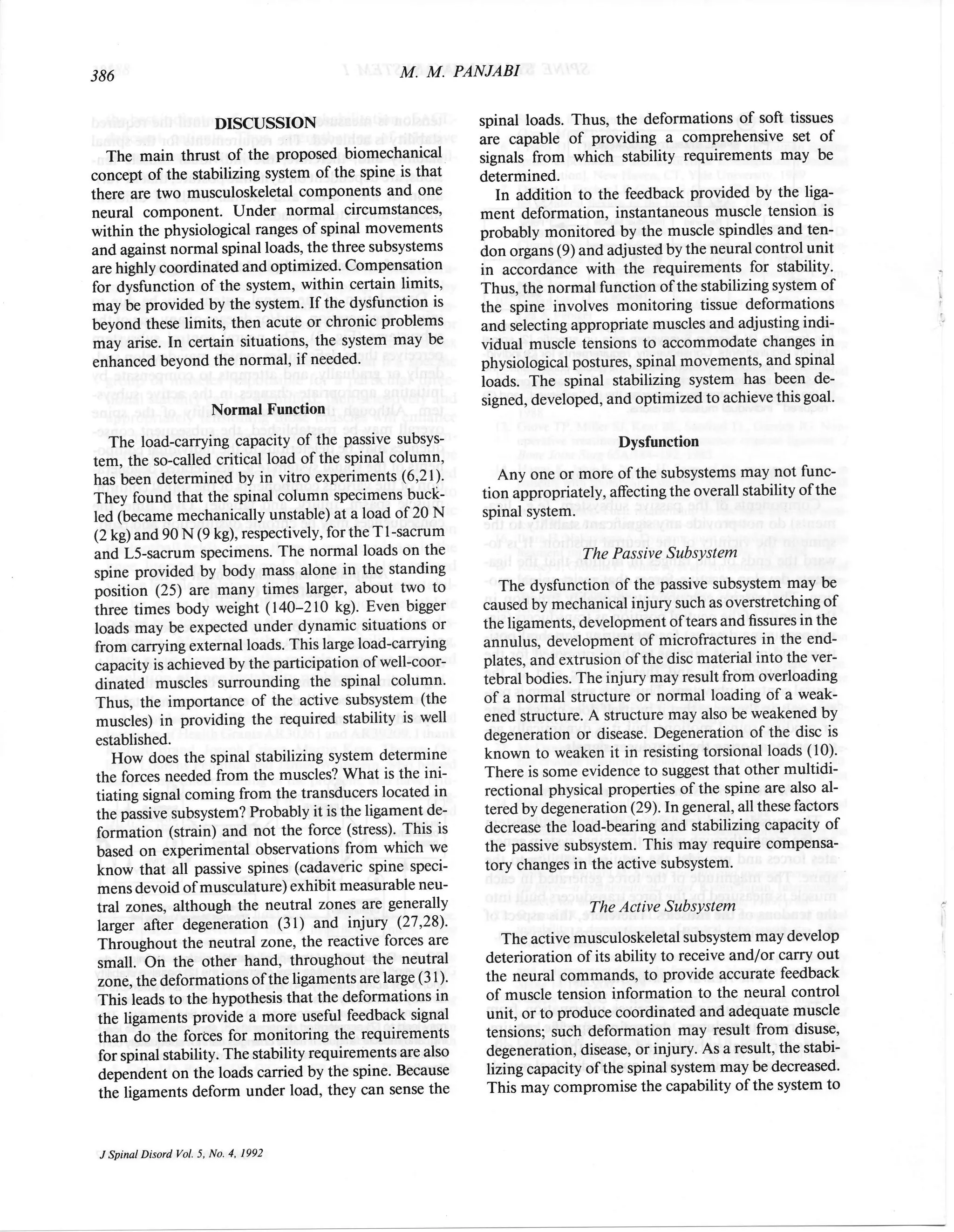 The stabilizing system_of_the_spine_part_1 | PDF