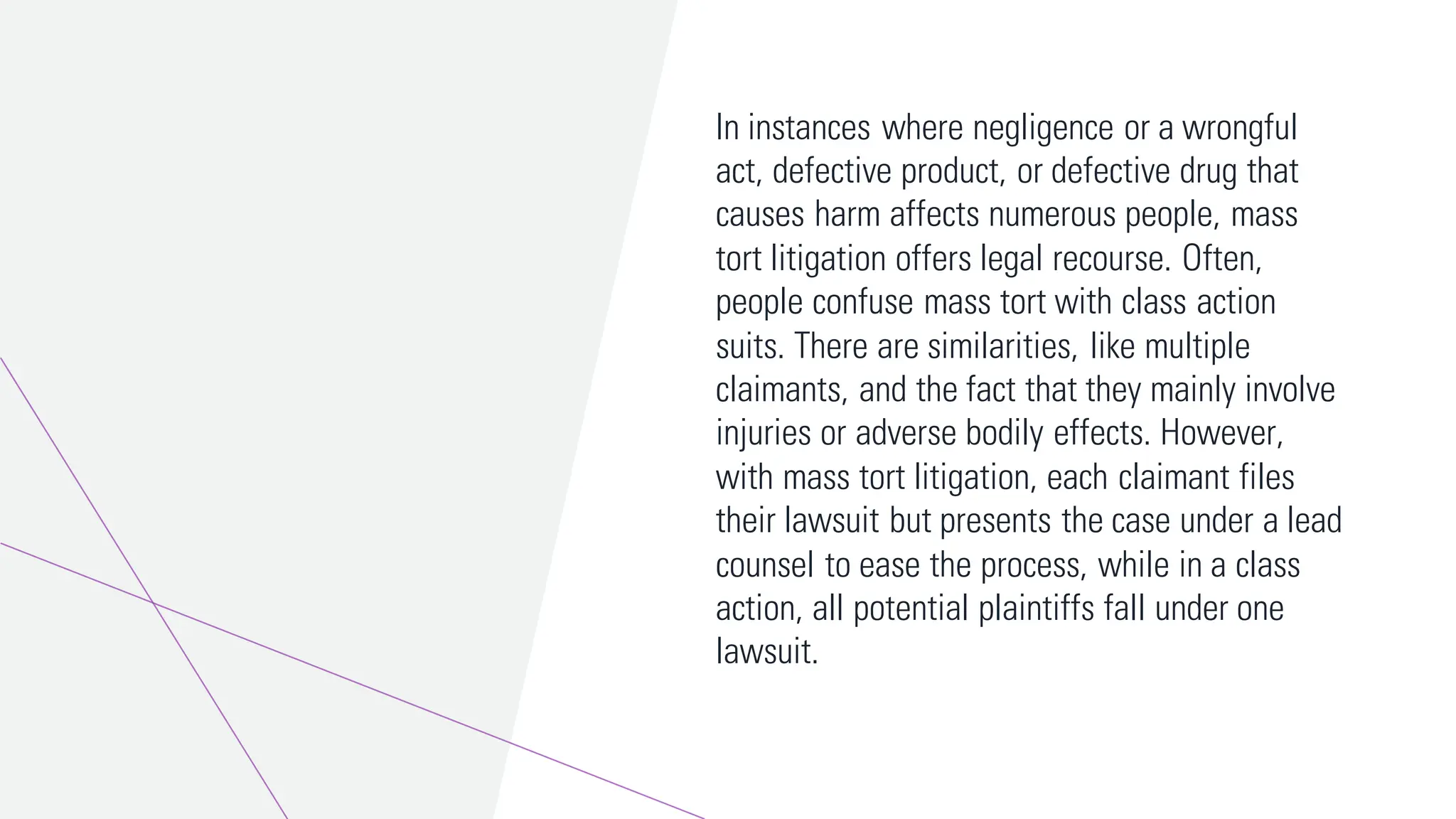 The Stages of a Mass Tort Litigation | PDF