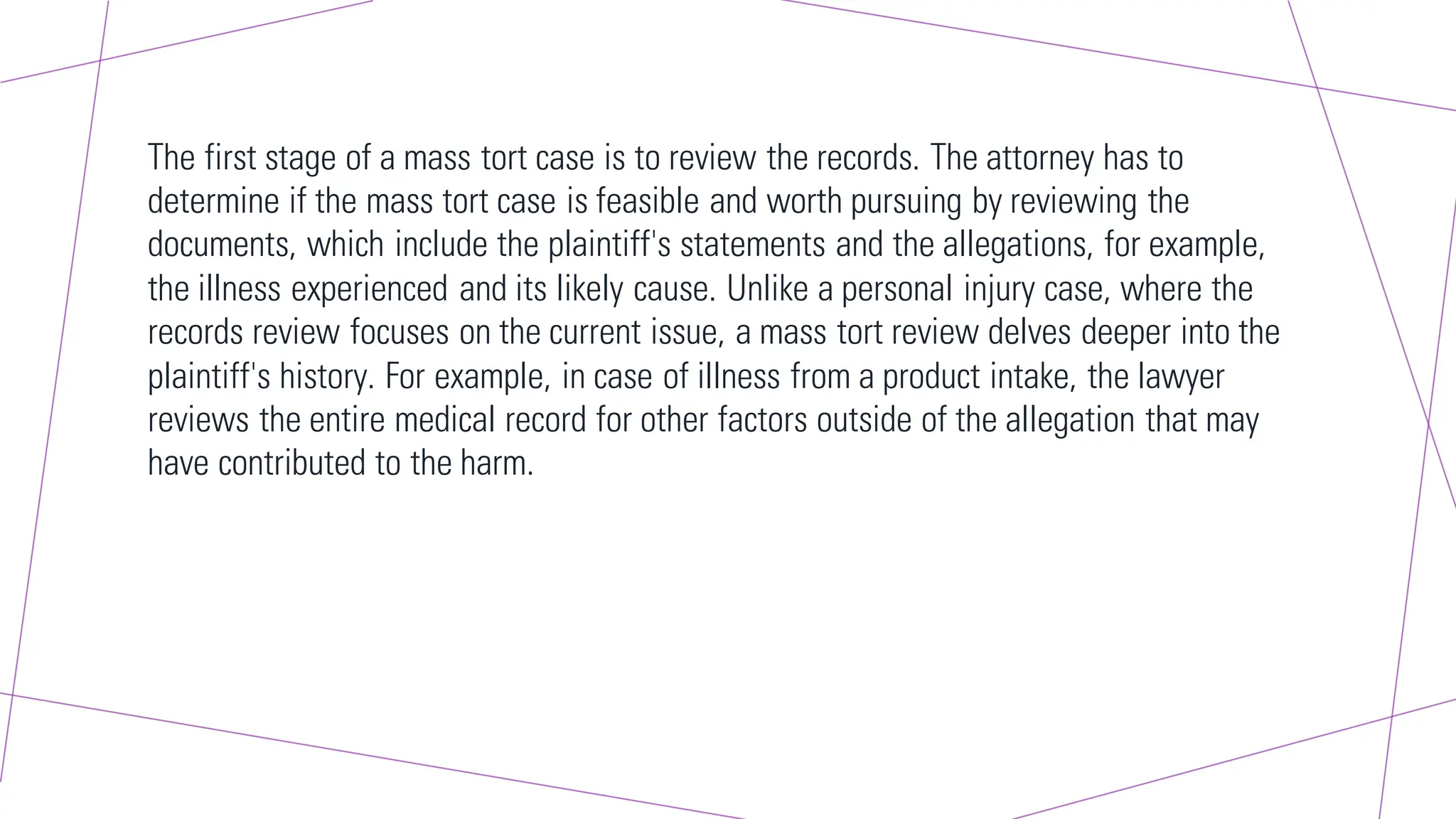 The Stages of a Mass Tort Litigation | PDF