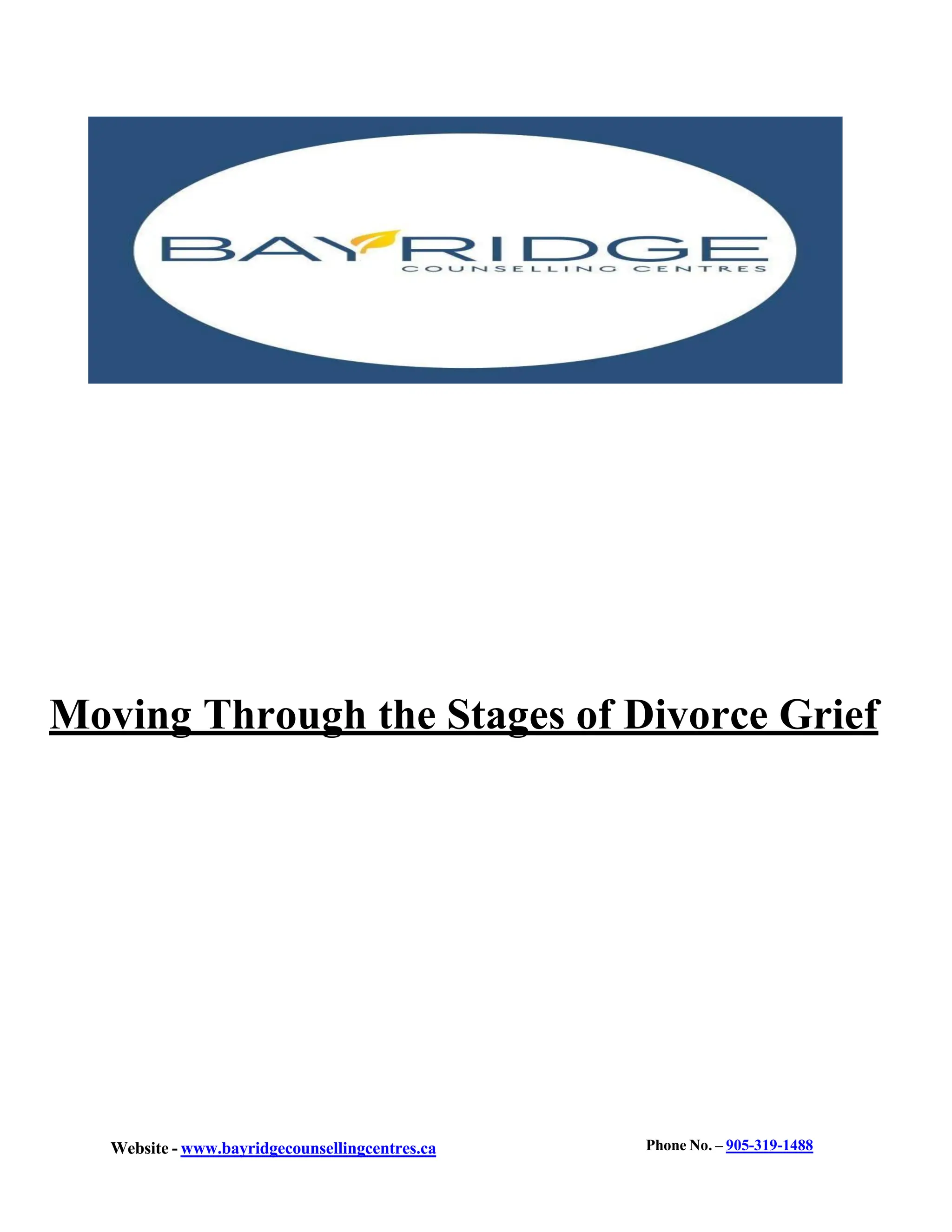 Moving Through the Stages of Divorce Grief | PDF