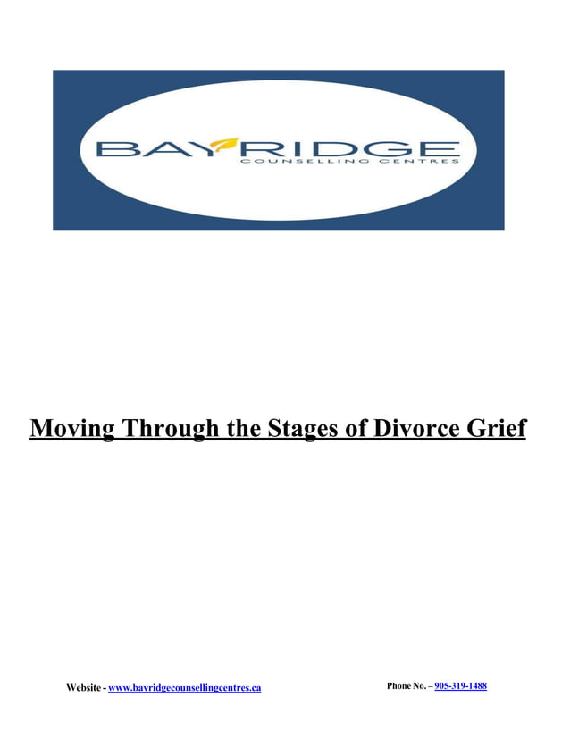 Moving Through the Stages of Divorce Grief | PDF