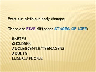 The stages of life | PPT