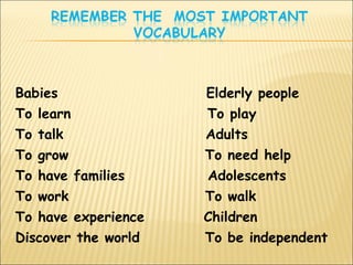 The stages of life | PPT