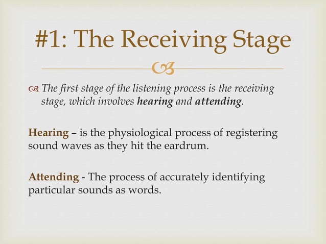The stages of listening | PPTX