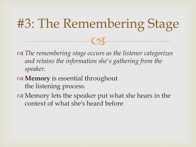 The stages of listening | PPTX