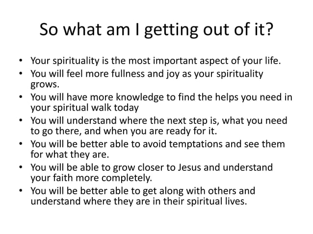 The stages of the spiritual life | PPTX