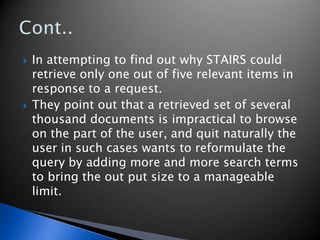 The stairs evaluation | PPT