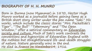 The stalled ox by Saki | PPTX