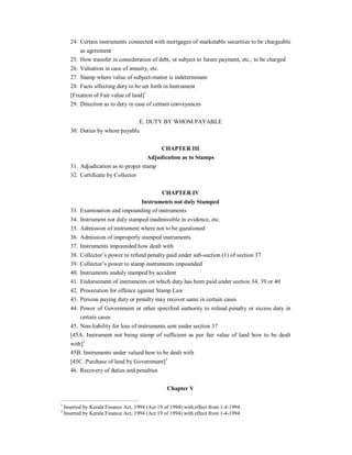 Kerala Stamp Act | PDF