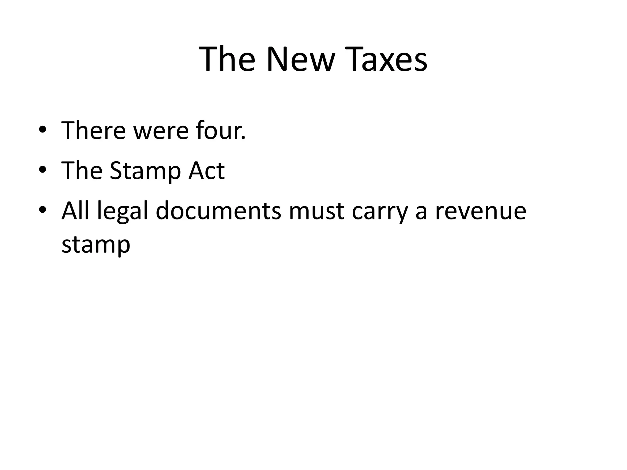 The stamp act | PPTX