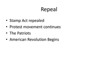 The stamp act | PPTX