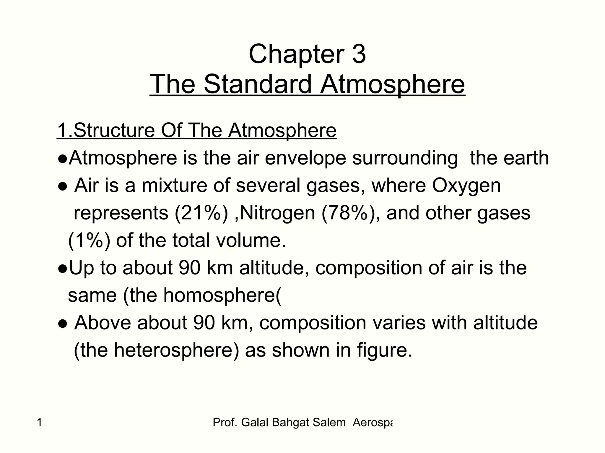 The standard atmosphere | PPT