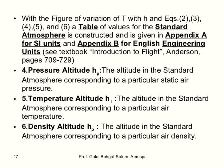 The standard atmosphere