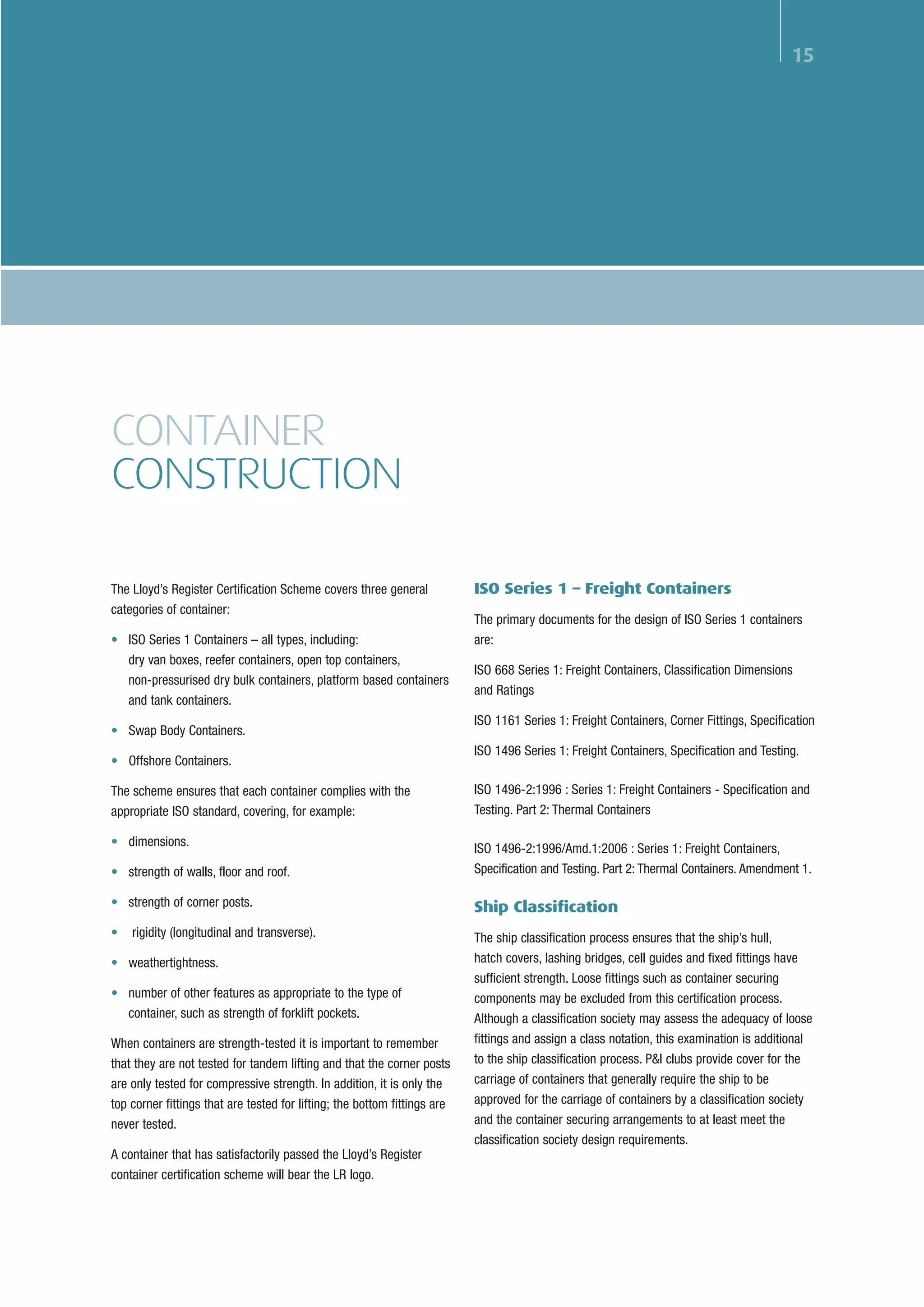 The standard container securing | PDF