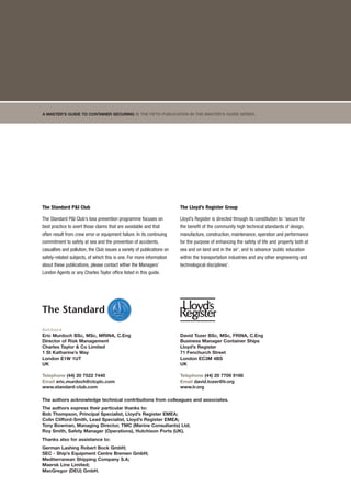 The standard container securing | PDF