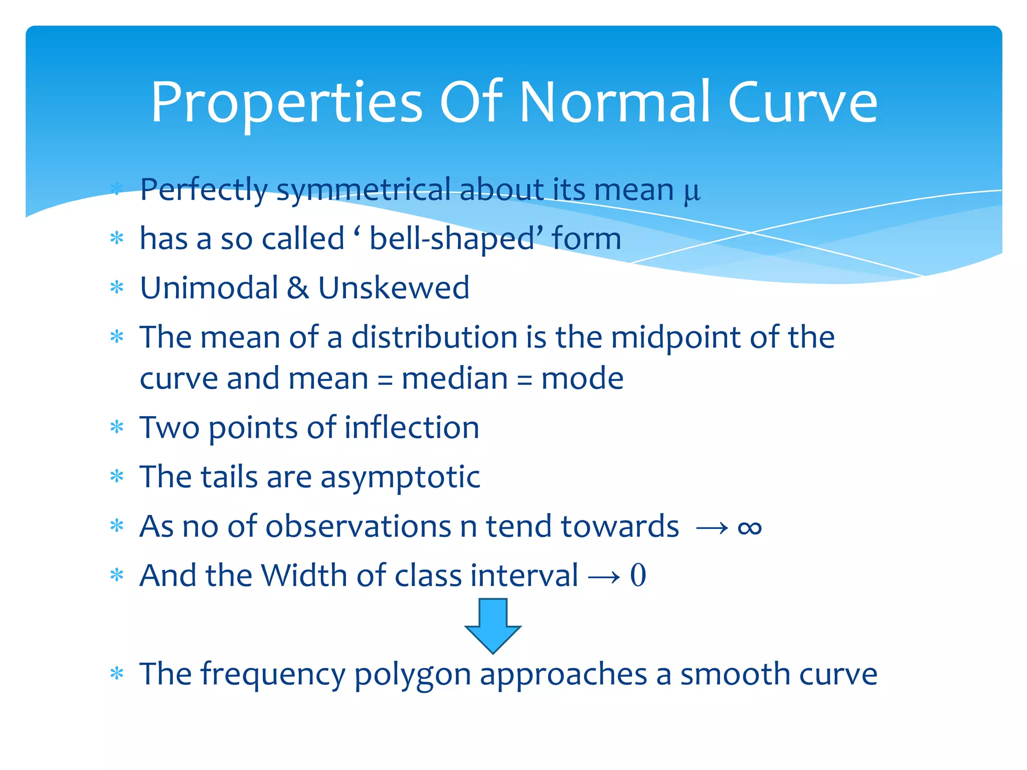 The standard normal curve & its application in biomedical sciences | PPTX