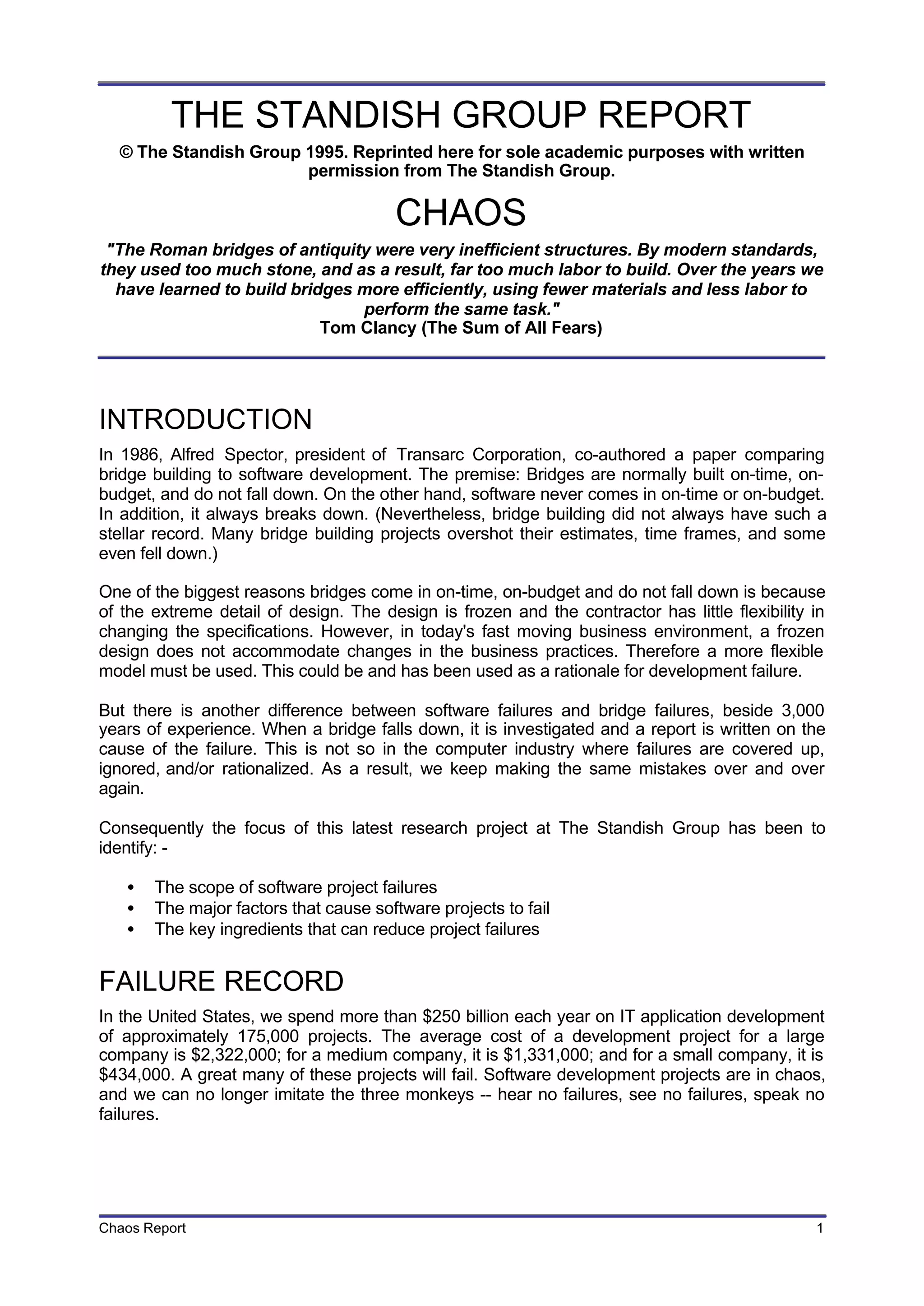 The standish group chaos report | PDF