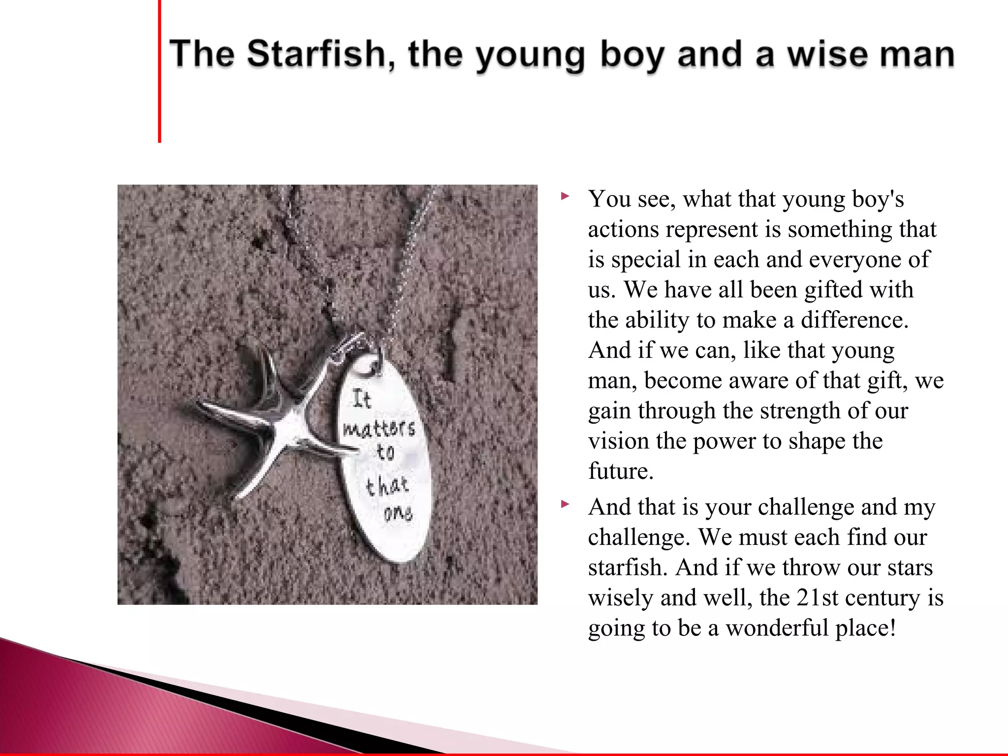 The Starfish and the little Boy | PPT