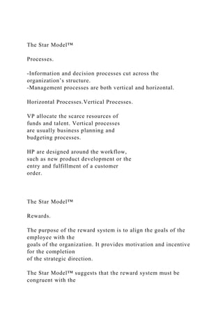 The Star Model™The Star Model™ framework for organization .docx