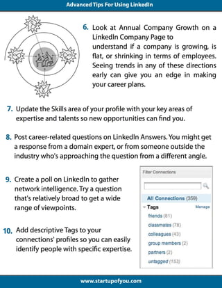 The start up of you-advanced linkedin tips | PDF