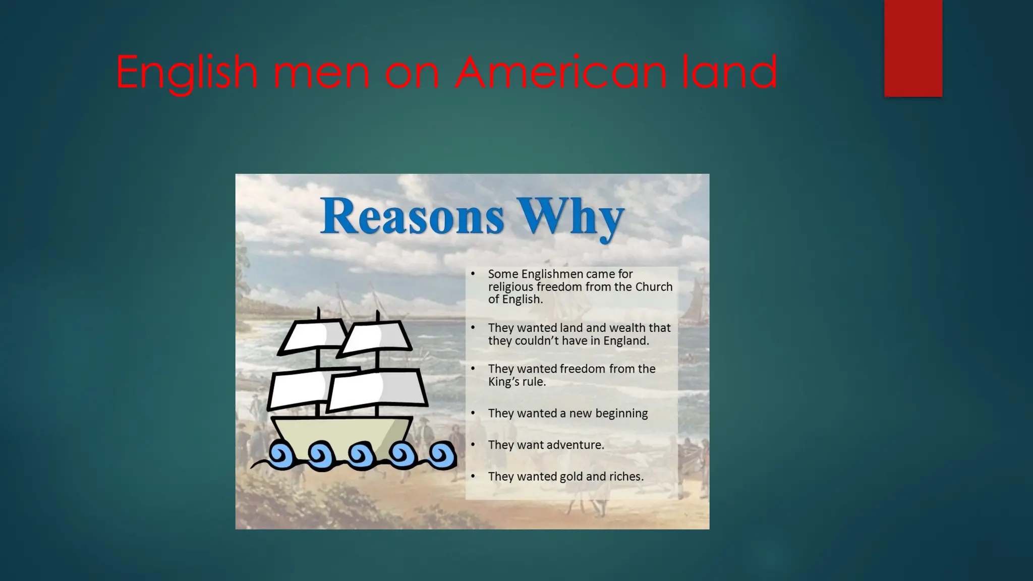 The start of American history.pptxis depicted | PPTX