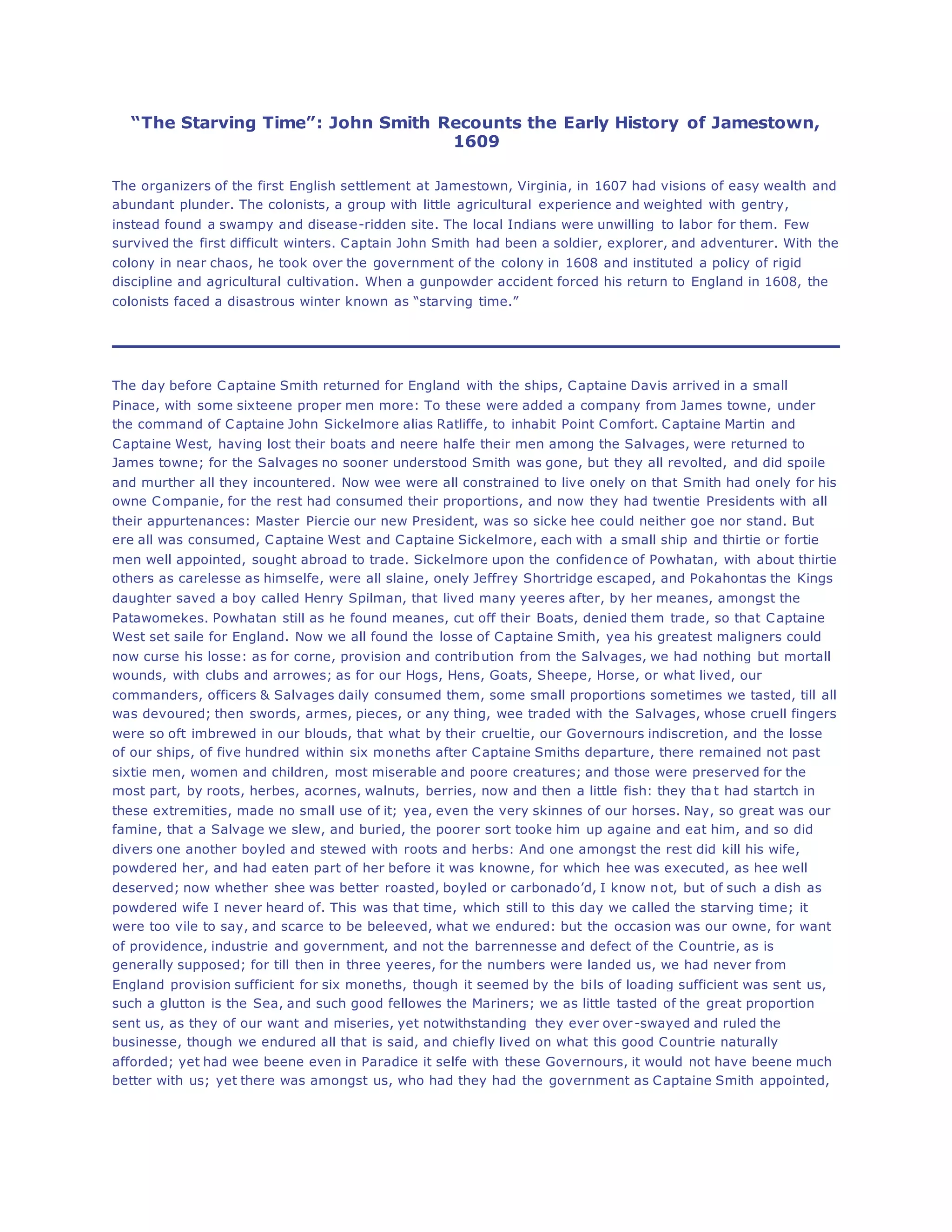 The starving time | DOCX