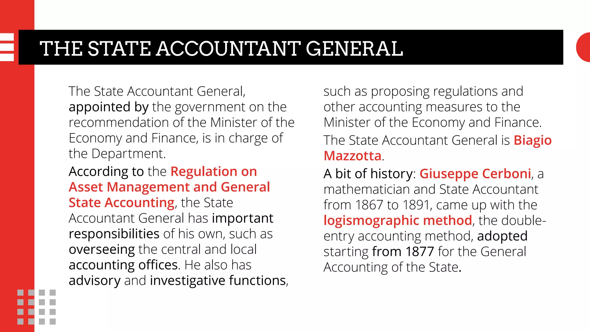 THE STATE GENERAL ACCOUNTING DEPARTMENT | PPT