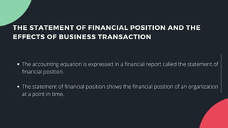 The statement of financial position | PDF