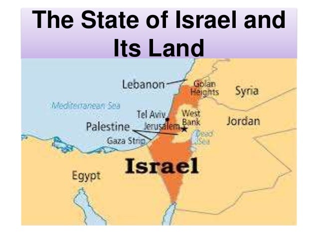 The state of israel and its land