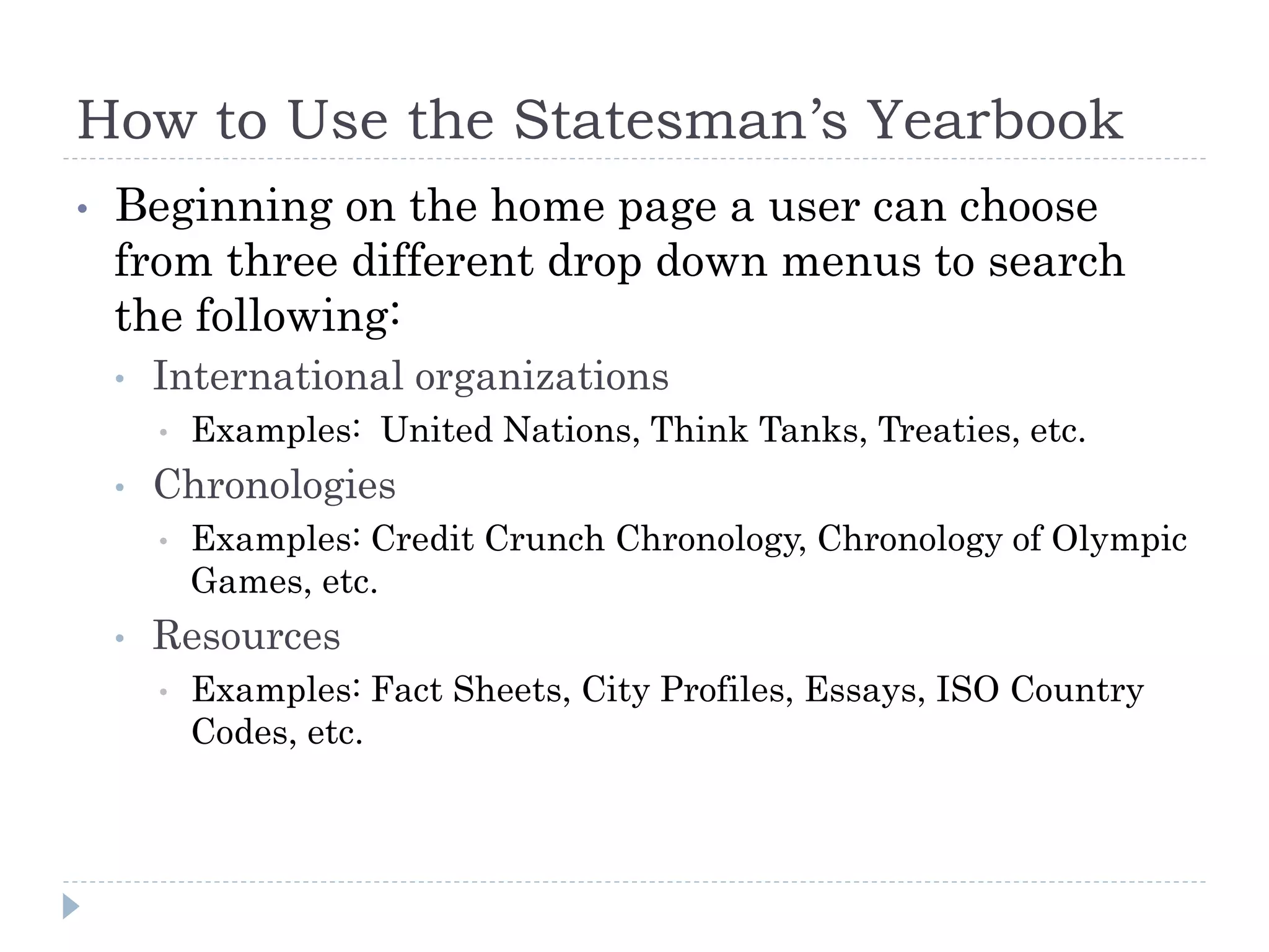 The statesman’s yearbook | PPTX