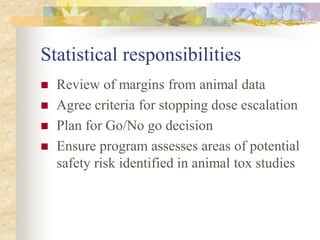 The Statisticians Role in Pharmaceutical Development | PDF